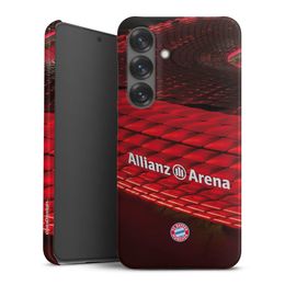 DeinDesign Galaxy S25 Handy Premium Case Smartphone Handyh&uuml;lle Schutzh&uuml;lle matt Fc Bayern M&uuml;nchen Stadium Fcb Premium Case