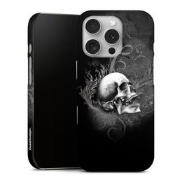 DeinDesign iPhone 16 Pro Handy Premium Case Smartphone Handyh&uuml;lle Schutzh&uuml;lle matt Gothic Skull Skulls Premium Case