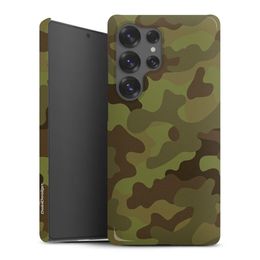 DeinDesign Galaxy S25 Ultra Handy Premium Case Smartphone Handyh&uuml;lle Schutzh&uuml;lle gl&auml;nzend Camouflage Tarnmuster Army Premium Case