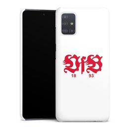 DeinDesign Galaxy A51 Handy Premium Case Smartphone Handyh&uuml;lle Schutzh&uuml;lle gl&auml;nzend Official Licensed Product Lettering Vfb Stuttgart Premium Case