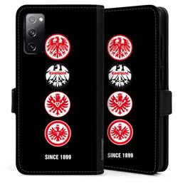 DeinDesign Galaxy S20 Handy Klapph&uuml;lle Handyh&uuml;lle aus Kunst Leder schwarz Flip Case Sge Soccer Eintracht Frankfurt Sideflip mit Lasche
