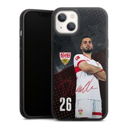 DeinDesign iPhone 13 Handy Gallery Case Handyh&uuml;lle 9H Geh&auml;rtetes Glas R&uuml;ckseite H&uuml;lle Official Licensed Product Deniz Undav Vfb Stuttgart Gallery Case