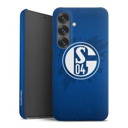 DeinDesign Galaxy S25 Handy Premium Case Smartphone Handyh&uuml;lle Schutzh&uuml;lle matt Official Licensed Product Fc Schalke 04 Schalke 04 Premium Case