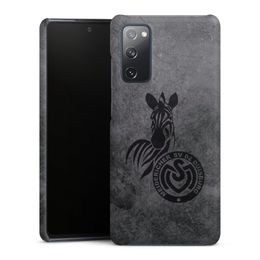 DeinDesign Galaxy S20 FE Handy Premium Case Smartphone Handyh&uuml;lle Schutzh&uuml;lle matt Msv Duisburg Zebra Official Licensed Product Premium Case