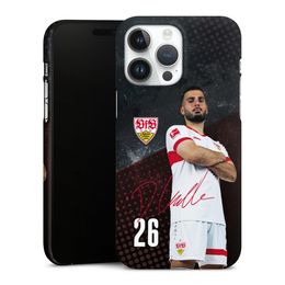 DeinDesign iPhone 14 Pro Max Handy Premium Case Smartphone Handyh&uuml;lle Schutzh&uuml;lle matt Official Licensed Product Deniz Undav Vfb Stuttgart Premium Case