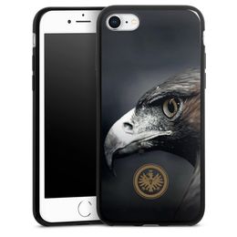 DeinDesign iPhone SE (2022) Handy Slim Case extra d&uuml;nn Silikon Handyh&uuml;lle schwarz H&uuml;lle Official Licensed Product Eintracht Frankfurt Eagle Silikon Slim Case