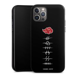DeinDesign iPhone 12 Pro Handy Silikon H&uuml;lle Case schwarz Handyh&uuml;lle Official Licensed Product Naruto Shippuden Akatsuki