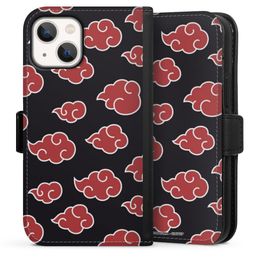 DeinDesign Galaxy A51 Handy Klapph&uuml;lle Handyh&uuml;lle aus Kunst Leder schwarz Flip Case Akatsuki Official Licensed Product Naruto Shippuden Sideflip mit Lasche