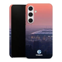 DeinDesign Galaxy S24 Handy Premium Case Smartphone Handyh&uuml;lle Schutzh&uuml;lle matt Fc Schalke 04 Official Licensed Product Stadium Premium Case