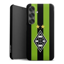 DeinDesign Galaxy S25 Handy Premium Case Smartphone Handyh&uuml;lle Schutzh&uuml;lle gl&auml;nzend Stripes Borussia M&ouml;nchengladbach Gladbach Premium Case