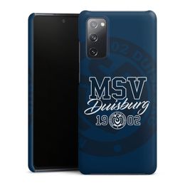 DeinDesign Galaxy S20 FE Handy Premium Case Smartphone Handyh&uuml;lle Schutzh&uuml;lle matt Msv Duisburg Merchandise Soccer Premium Case