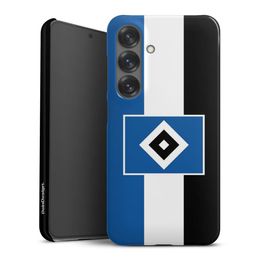 DeinDesign Galaxy S25 Handy Premium Case Smartphone Handyh&uuml;lle Schutzh&uuml;lle gl&auml;nzend Stripes Hamburger Sv Hsv Premium Case