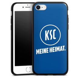 DeinDesign iPhone SE (2022) Handy Slim Case extra d&uuml;nn Silikon Handyh&uuml;lle schwarz H&uuml;lle Ksc Karlsruher Sc Statement Silikon Slim Case