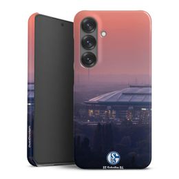 DeinDesign Galaxy S25 Handy Premium Case Smartphone Handyh&uuml;lle Schutzh&uuml;lle gl&auml;nzend Fc Schalke 04 Official Licensed Product Stadium Premium Case