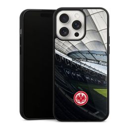 DeinDesign iPhone 15 Pro Max Handy Gallery Case Handyh&uuml;lle 9H Geh&auml;rtetes Glas R&uuml;ckseite H&uuml;lle Eintracht Frankfurt Stadium Official Licensed Product Gallery Case
