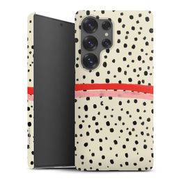 DeinDesign Galaxy S25 Ultra Handy Premium Case Smartphone Handyh&uuml;lle Schutzh&uuml;lle matt Stripes Points Kunst Premium Case