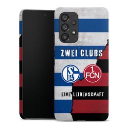 DeinDesign Galaxy A53 5G Handy Premium Case Smartphone Handyh&uuml;lle Schutzh&uuml;lle matt Fc Schalke 04 Friendship 1. Fc N&uuml;rnberg Premium Case