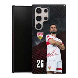 DeinDesign Galaxy S24 Ultra Handy Premium Case Smartphone Handyh&uuml;lle Schutzh&uuml;lle gl&auml;nzend Official Licensed Product Deniz Undav Vfb Stuttgart Premium Case