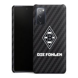 DeinDesign Galaxy S20 FE 5G Handy Premium Case Smartphone Handyh&uuml;lle Schutzh&uuml;lle matt Carbon Borussia M&ouml;nchengladbach Gladbach Premium Case