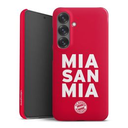 DeinDesign Galaxy S25 Handy Premium Case Smartphone Handyh&uuml;lle Schutzh&uuml;lle gl&auml;nzend Fcb Mia San Mia Fc Bayern M&uuml;nchen Premium Case