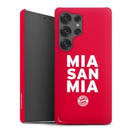 DeinDesign Galaxy S25 Ultra Handy Premium Case Smartphone Handyh&uuml;lle Schutzh&uuml;lle gl&auml;nzend Fcb Mia San Mia Fc Bayern M&uuml;nchen Premium Case
