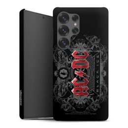 DeinDesign Galaxy S25 Ultra Handy Premium Case Smartphone Handyh&uuml;lle Schutzh&uuml;lle matt Merchandise Black Ice Acdc Premium Case