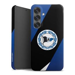 DeinDesign Galaxy S25 Handy Premium Case Smartphone Handyh&uuml;lle Schutzh&uuml;lle gl&auml;nzend Official Licensed Product Dsc Arminia Bielefeld Premium Case