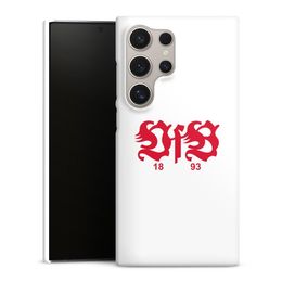 DeinDesign Galaxy S24 Ultra Handy Premium Case Smartphone Handyh&uuml;lle Schutzh&uuml;lle gl&auml;nzend Official Licensed Product Lettering Vfb Stuttgart Premium Case