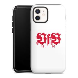 DeinDesign iPhone 12 mini Handy Panzer Handyh&uuml;lle robuste Outdoor H&uuml;lle Schutzh&uuml;lle gl&auml;nzend Official Licensed Product Vfb Stuttgart Lettering Tough Case
