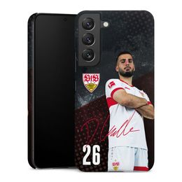 DeinDesign Galaxy S22 Handy Premium Case Smartphone Handyh&uuml;lle Schutzh&uuml;lle matt Official Licensed Product Deniz Undav Vfb Stuttgart Premium Case