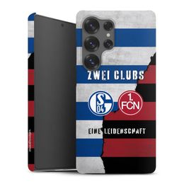 DeinDesign Galaxy S25 Ultra Handy Premium Case Smartphone Handyh&uuml;lle Schutzh&uuml;lle matt Friendship 1. Fc N&uuml;rnberg Fc Schalke 04 Premium Case