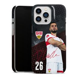 DeinDesign iPhone 13 Pro Handy Premium Case Smartphone Handyh&uuml;lle Schutzh&uuml;lle gl&auml;nzend Official Licensed Product Deniz Undav Vfb Stuttgart Premium Case