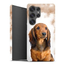 DeinDesign Galaxy S25 Ultra Handy Premium Case Smartphone Handyh&uuml;lle Schutzh&uuml;lle matt Pet Dachshund Dog Premium Case