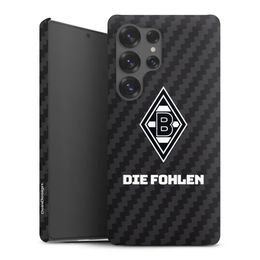 DeinDesign Galaxy S25 Ultra Handy Premium Case Smartphone Handyh&uuml;lle Schutzh&uuml;lle matt Borussia M&ouml;nchengladbach Carbon Gladbach Premium Case