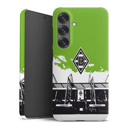 DeinDesign Galaxy S25 Handy Premium Case Smartphone Handyh&uuml;lle Schutzh&uuml;lle matt Merchandise Borussia M&ouml;nchengladbach Stadium Premium Case