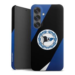DeinDesign Galaxy S25 Handy Premium Case Smartphone Handyh&uuml;lle Schutzh&uuml;lle matt Official Licensed Product Dsc Arminia Bielefeld Premium Case