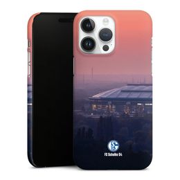 DeinDesign iPhone 14 Pro Max Handy Premium Case Smartphone Handyh&uuml;lle Schutzh&uuml;lle matt Fc Schalke 04 Official Licensed Product Stadium Premium Case