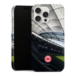 DeinDesign iPhone 15 Pro Max Handy Premium Case Smartphone Handyh&uuml;lle Schutzh&uuml;lle gl&auml;nzend Eintracht Frankfurt Stadium Official Licensed Product Premium Case