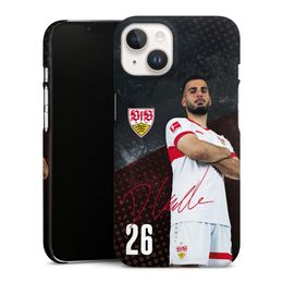DeinDesign iPhone 14 Handy Premium Case Smartphone Handyh&uuml;lle Schutzh&uuml;lle matt Official Licensed Product Deniz Undav Vfb Stuttgart Premium Case