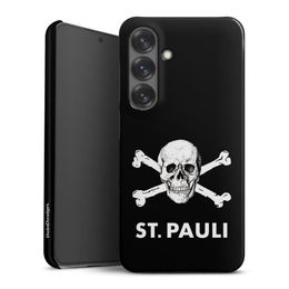 DeinDesign Galaxy S25 Handy Premium Case Smartphone Handyh&uuml;lle Schutzh&uuml;lle gl&auml;nzend Totenkopf Fc St. Pauli Official Licensed Product Premium Case