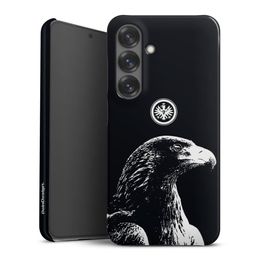 DeinDesign Galaxy S25 Handy Premium Case Smartphone Handyh&uuml;lle Schutzh&uuml;lle gl&auml;nzend Attila Official Licensed Product Eintracht Frankfurt Premium Case