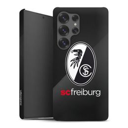 DeinDesign Galaxy S25 Ultra Handy Premium Case Smartphone Handyh&uuml;lle Schutzh&uuml;lle matt Sc Freiburg Lettering Logo Premium Case