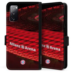 DeinDesign Galaxy S20 Handy Klapph&uuml;lle Handyh&uuml;lle aus Kunst Leder schwarz Flip Case Fc Bayern M&uuml;nchen Stadium Fcb Sideflip mit Lasche