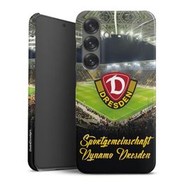 DeinDesign Galaxy S25 Handy Premium Case Smartphone Handyh&uuml;lle Schutzh&uuml;lle gl&auml;nzend Sg Dynamo Dresden Sgd Official Licensed Product Premium Case