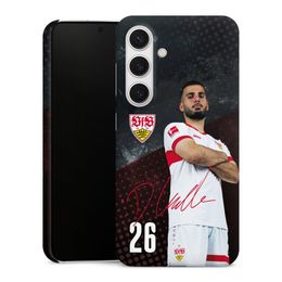 DeinDesign Galaxy S24 Handy Premium Case Smartphone Handyh&uuml;lle Schutzh&uuml;lle matt Official Licensed Product Deniz Undav Vfb Stuttgart Premium Case