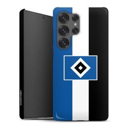 DeinDesign Galaxy S25 Ultra Handy Premium Case Smartphone Handyh&uuml;lle Schutzh&uuml;lle gl&auml;nzend Stripes Hamburger Sv Hsv Premium Case