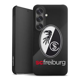DeinDesign Galaxy S25 Handy Premium Case Smartphone Handyh&uuml;lle Schutzh&uuml;lle matt Sc Freiburg Lettering Logo Premium Case