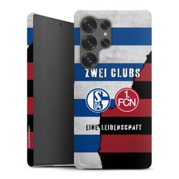 DeinDesign Galaxy S25 Ultra Handy Premium Case Smartphone Handyh&uuml;lle Schutzh&uuml;lle gl&auml;nzend Friendship 1. Fc N&uuml;rnberg Fc Schalke 04 Premium Case