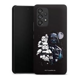 DeinDesign Galaxy A53 5G Handy Premium Case Smartphone Handyh&uuml;lle Schutzh&uuml;lle gl&auml;nzend Movie Star Wars Weltall Premium Case
