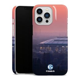 DeinDesign iPhone 13 Pro Handy Premium Case Smartphone Handyh&uuml;lle Schutzh&uuml;lle gl&auml;nzend Fc Schalke 04 Official Licensed Product Stadium Premium Case